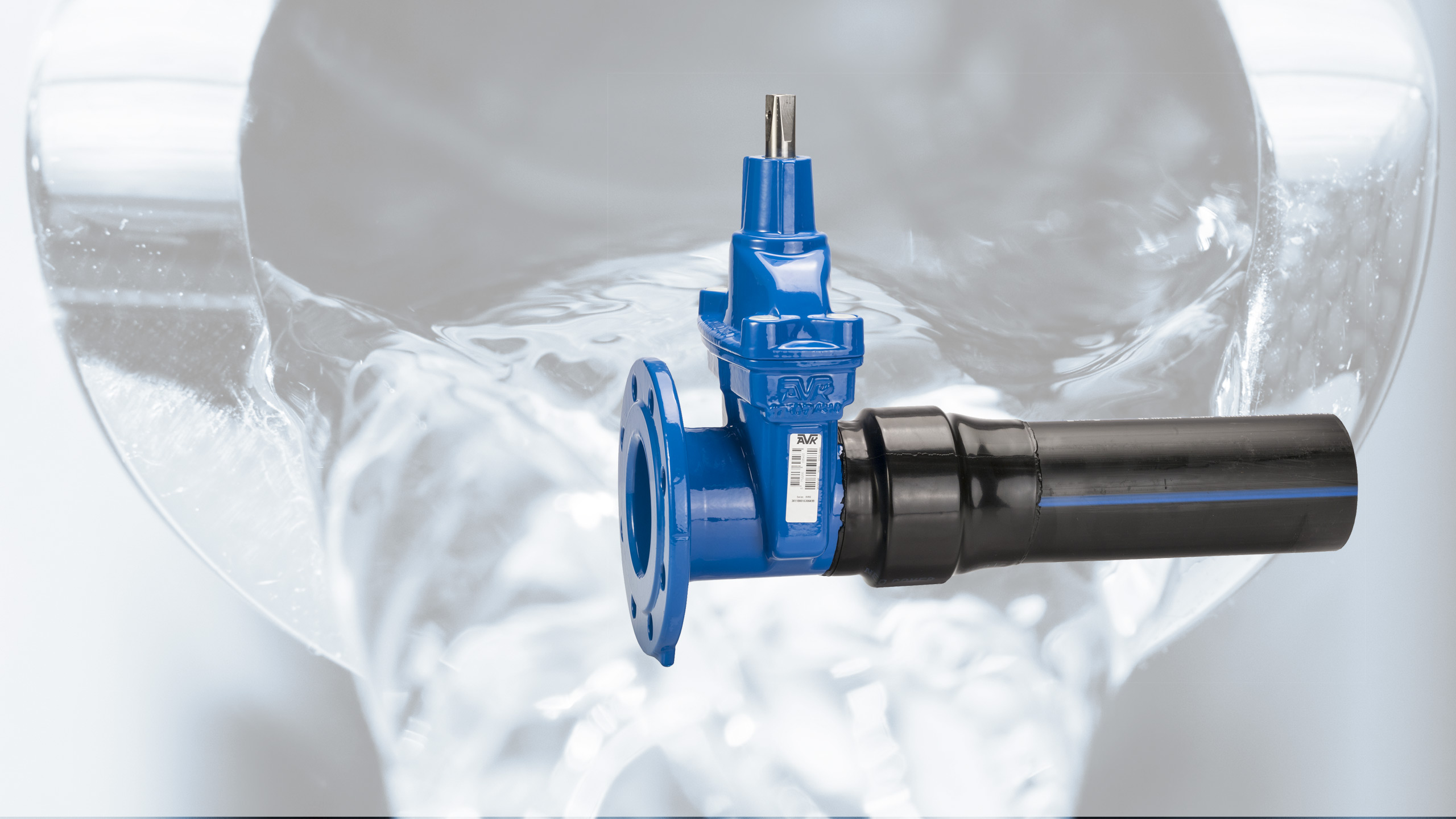 Schuifafsluiter met flens/PE-eind beschikbaar in grotere maat en ...