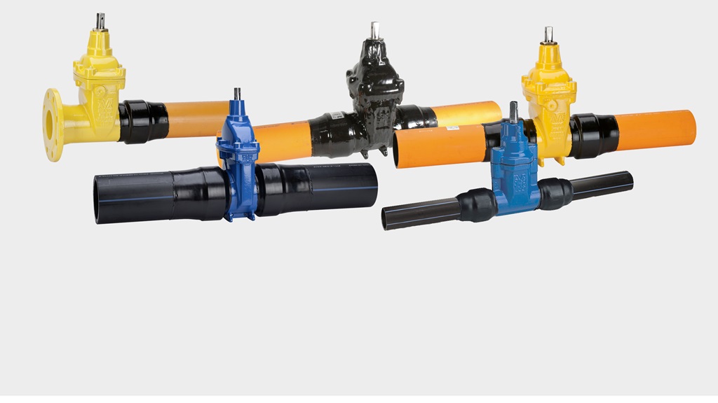 Vannes à opercule AVK avec embouts en PE pour un réseau PE entièrement ...